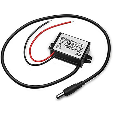 gisgfim DC-DC Buck Converter Module 12V to 5V Male DC Plug Power ...