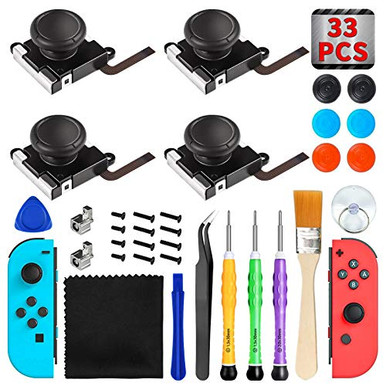 DLseego Joycon Joystick Replacement-4 Pack- Switch Analog Stick Parts ...