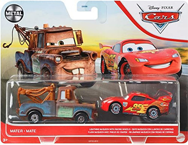 Disney Cars 3 Metal Series Lightning McQueen Mater Diecast Car 2 Pack ...