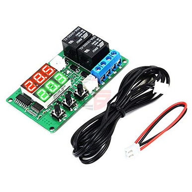 12V Digital Thermostat DC Temperature Controller Dual LED Display 2 ...