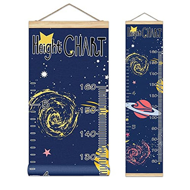 Kids Growth Chart Ruler for Wall Wood Frame Height Measure Chart 13 ...