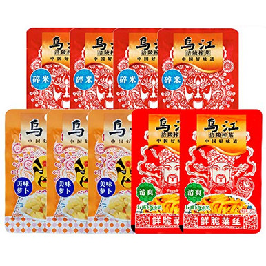 9 Pack Wujiang Zhacai Preserved Pickle Vegetables, SiChuan Kimchi ...
