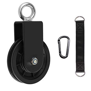 LFJ Cable Pulley with Swing Strap Carabiner Gym Pulley Wheel Set for ...