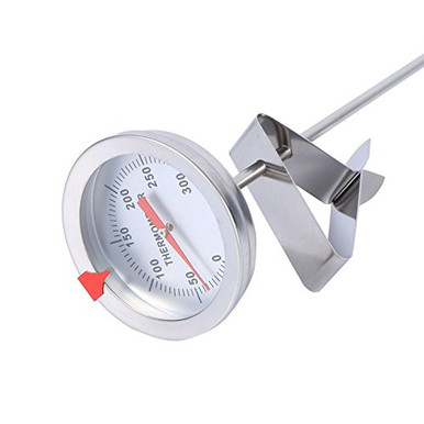 Cooking Thermometer, 12" Long Stainless Steel Probe Thermometer, Food ...