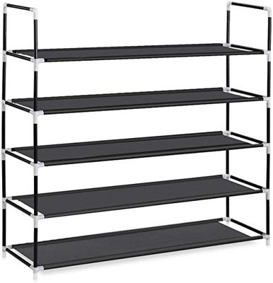 Ankishi Shoe Rack 5 Tier,Simple Assembly 5 Tiers Non-Woven Fabric Shoe ...