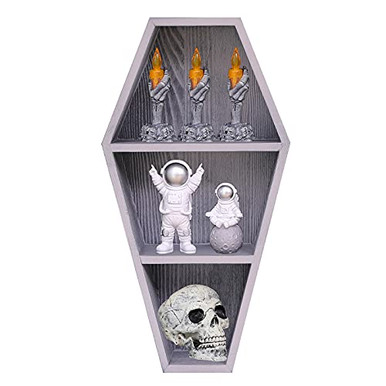 Wall Decor Coffin Shelf Floating Shelves Spooky Gothic Decor for Home ...