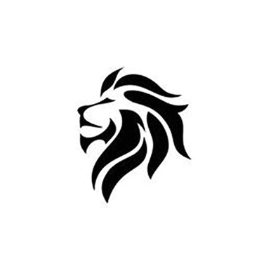6 Sheets Temporary Fake Tattoos For Men Adults Lion Head Africa Animal ...