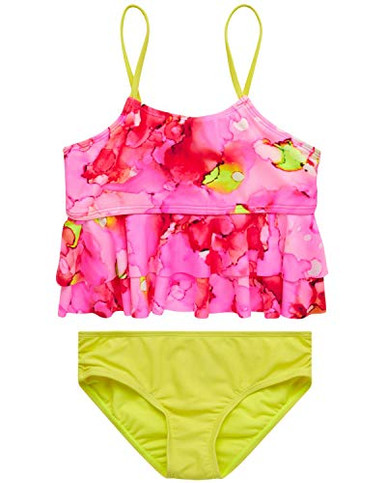 Limited Too Girls' Bathing Suit - 2-Piece Tankini Bikini Swimsuit Set ...