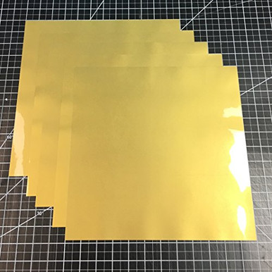 Easyweed Siser Gold 12" x 12"' -5 Sheets- Iron on Heat Transfer Vinyl ...