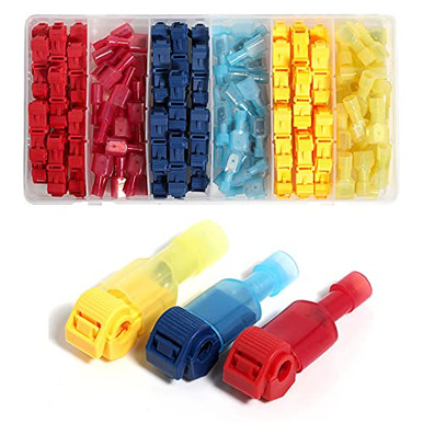 T-Tap Wire Connector,Electric Wire Terminals Self-Stripping Fully ...