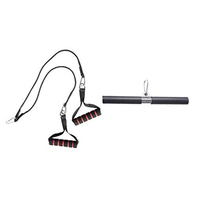 LEIPUPA 2 X Triceps Bicep Exercise Cords Chest Strap with Expanding ...