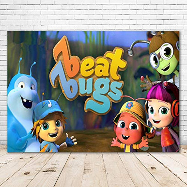 Beat Bugs Photo Backdrop for Birthday Party Supplies Banner 7x5ft Vinyl ...