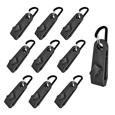 20 PCS Tarp Clips with Black Carabiner, Heavy Duty Lock Grip Clip ...