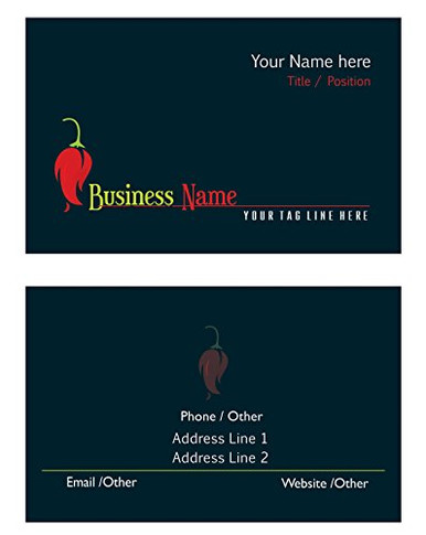 Design Your Own Personalized Business Cards Custom Visiting Card- Front ...
