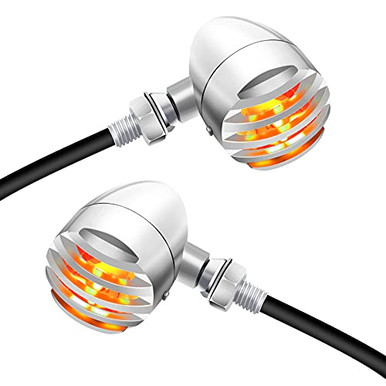 NTHREEAUTO Universal Motorcycle Blinkers Bullet LED Turn Signals ...