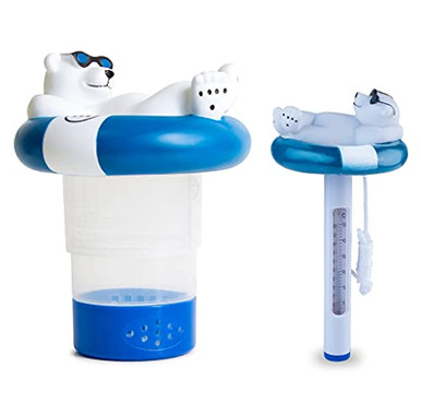 Milliard Polar Bear Thermometer and Chlorine Floater Dispenser - Warehousesoverstock