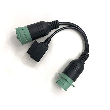 AccuGPS - 9 Pin Y-Cable to OBD 2 Extension Splitter 9 Pin J1939 Male ...