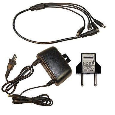 HQRP 12V 2A AC Adapter plus 1 to 4 DC Splitter Cable for Hikvision IP ...