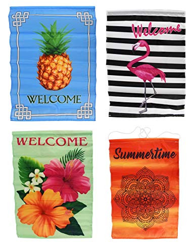 Set of 4 Beautiful Garden Flags - Perfect for Beautifying Your Garden ...