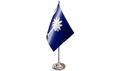 AZ FLAG South Carolina Prestige Table Flag 6'' x 9'' Satin - US State ...