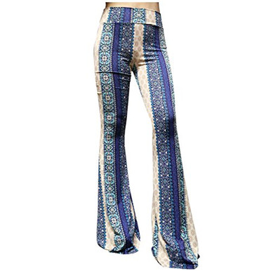 ShopMyTrend SMT Women's High Waist Wide Leg Long Bell Bottom Yoga Pants ...