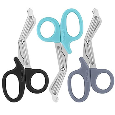 Trauma Shears, Medical Scissors 3-Pack, Premium Bandage Scissors for ...