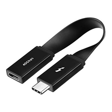 Thunderbolt 3 Extension Cable - 1ft, LDLrui Short TB3 Extender Cord ...