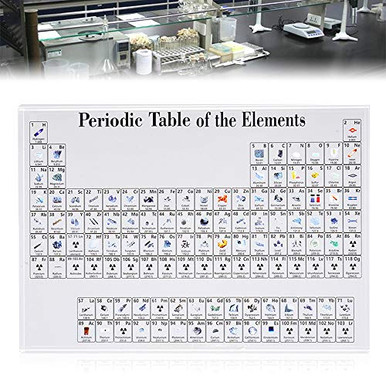 VISLONE Acrylic Periodic Table Display Kids Teaching Tool Home ...