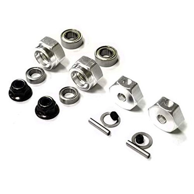 Aluminum Wheel hub adapters/Locking Hub for Tamiya DT-02 Chassis ...