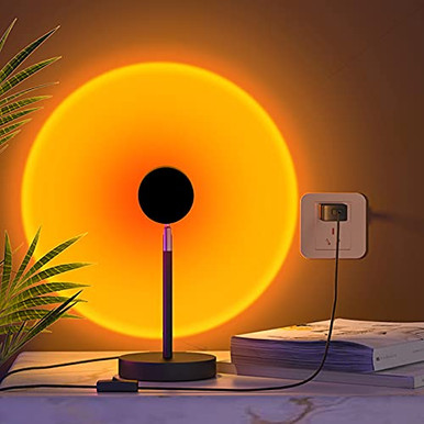 Sunset Lamp Projection, KOFOHO Sunset Light Projector, 180-Degree ...