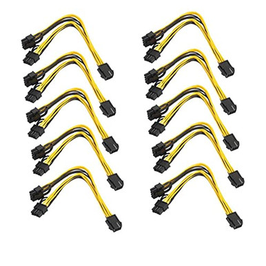 Connect Cables Nice Graphics Cable 6 Pin to Dual 8 Pin 6 plus2 Pin ...