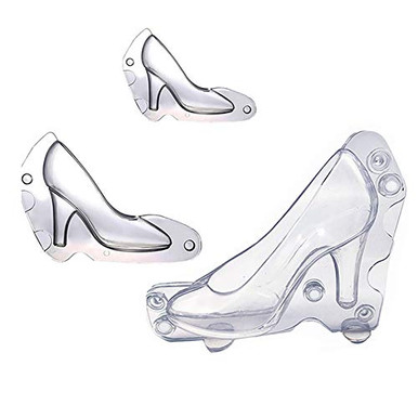 WORUIJIA 3D High Heel Shoe Mold, Silicone Chocolate Shoe Mold Set with ...