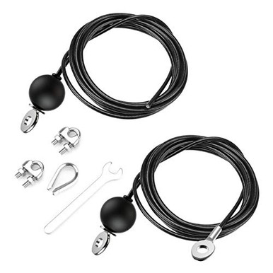 2PCS Replacement Gym Cables, Include 2M Fixed Cable, 3M Adjutable Cable ...
