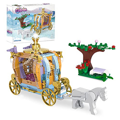 BRICK STORY Girls Princess Dream Carriage Building Toys 291 Pieces ...