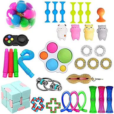 Simple Fidget Toy Pack, Fidget Toys Sensory Toys - Autism Stress Relief ...