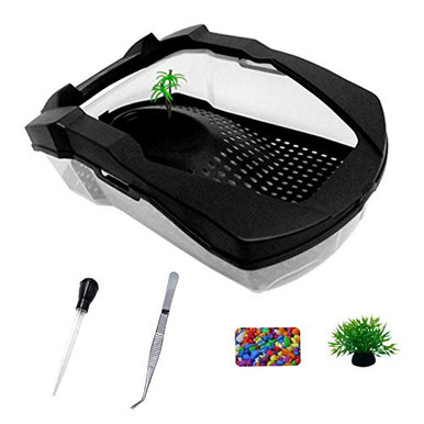 Tfwadmx Large Plastic Turtle Tank,Turtles Tank Aquarium Reptile Habitat ...
