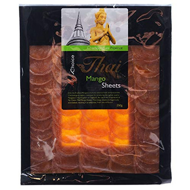 My Choice Thai Brand, Mango Sheets, Dried mango 250g - Warehousesoverstock