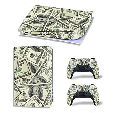 PS5 Console and Controllers Skin for Playstation 5 Digital Version, US ...