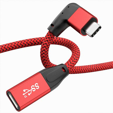 Right Angle USB C Extension Cable 1.6FT,UseBean 90 Degree Gen2 10Gbps ...
