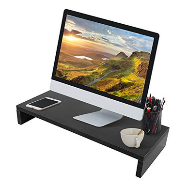 Wooden Desk Monitor Riser Computer Monitor Stand Riser, Wood Monitor ...