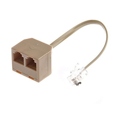 Electronic Accessories Telephone Rj11 Male Line to Double Rj11 Female ...