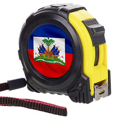 ExpressItBest Tape Measure with 16 Foot Steel Tapeline - Flag of Haiti ...