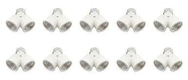 10 Pack 12Vmonster Edison Light Bulb Socket Changer Fitting Adapter E26 ...