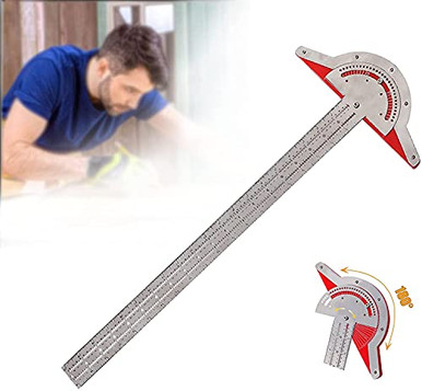 Woodworkers Edge Ruler,Woodworkers Edge Angle Measure Tool Protractor ...
