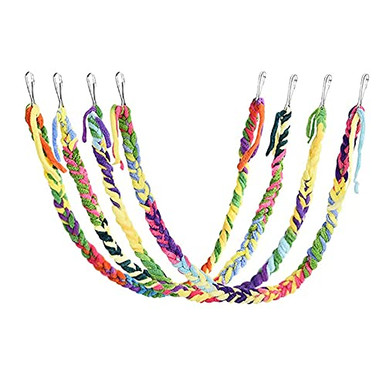 Bird Rope Perches Parrot Toys Swing Cotton Rope Bird Cage Hanging ...