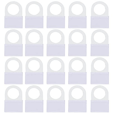 Clear Self Adhesive Hang Tabs Hooks Plastic Display Hand Tabs Large ...