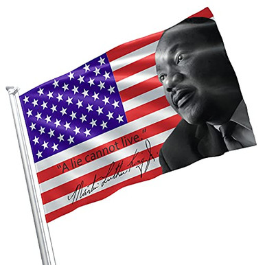 Martin Luther King Jr US Flag Black Power BLM Black Lives Matter Black ...