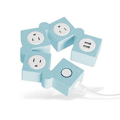 iJoy Decorative 3 AC Outlets and 2 USB Charging Ports with 5 FT ...