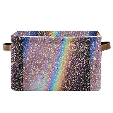 Large Storage Bins for Closet Organization Rainbow Spotted On The Metal ...