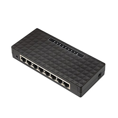 8-Port Gigabit Switch HUB LAN 10/100/1000Mbps Full-Duplex Gigabit ...